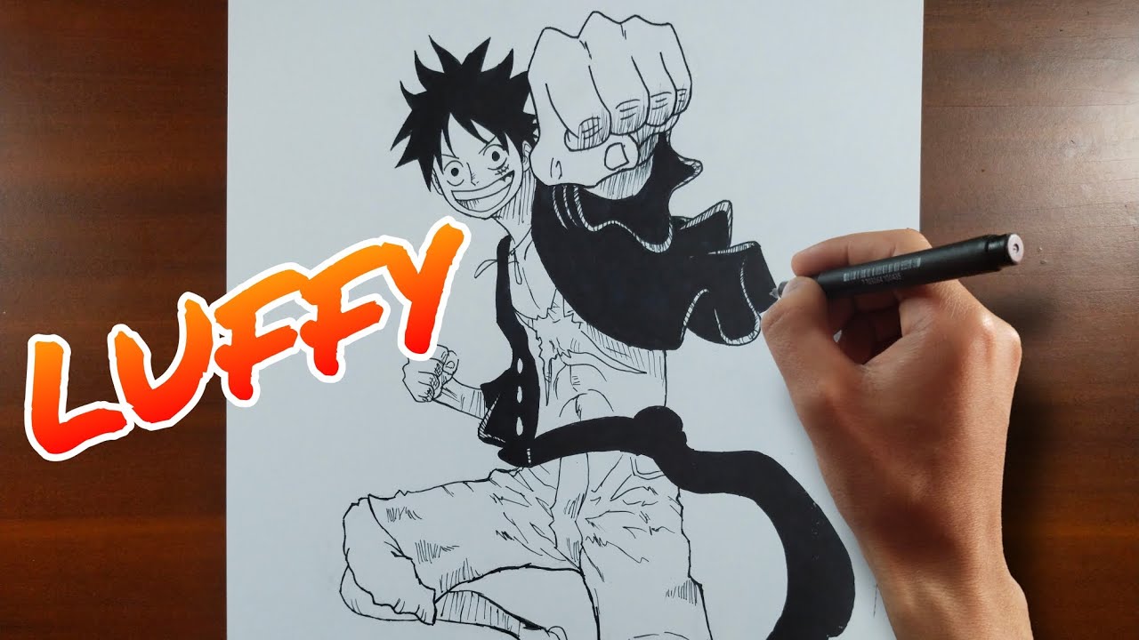 Dibujando a Luffy|Manga (Speed drawing) - YouTube