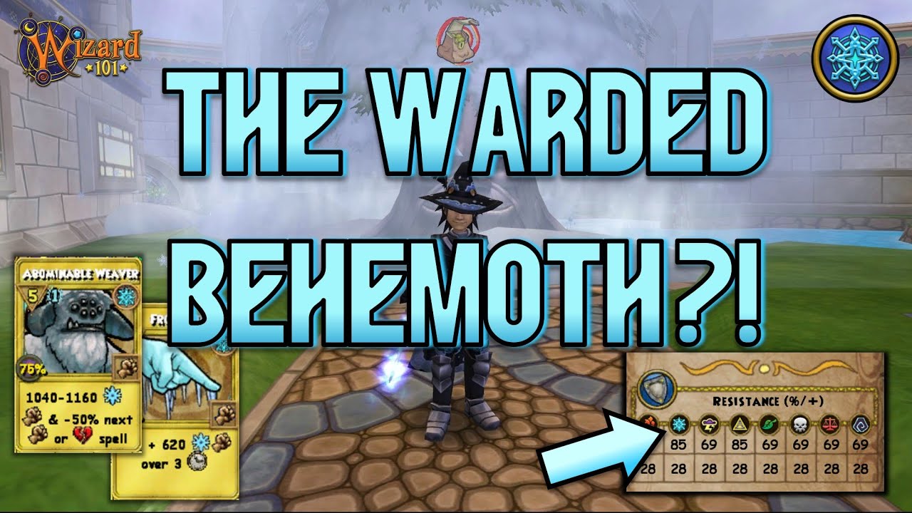 Wizard101: MAX ICE PvP (130): The WARDED Behemoth?! - YouTube