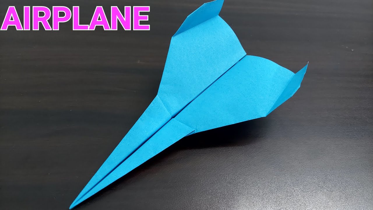 HOW TO MAKE ORIGAMI AIRPLANE - YouTube