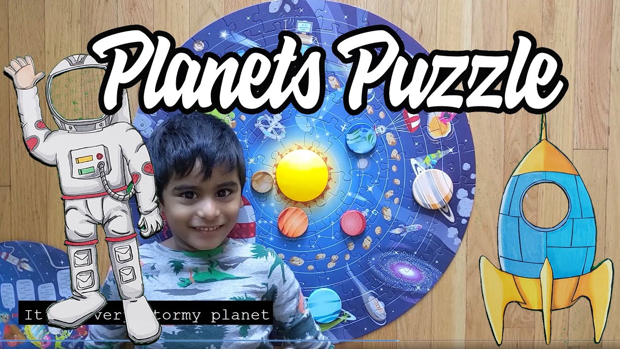SOLAR SYSTEM FOR KIDS PUZZLE - Fun learning video for kids about the ...
