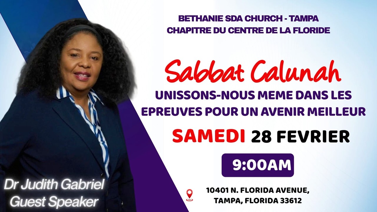 SABBATH CALUNAH | DR JUDITH GABRIEL - YouTube
