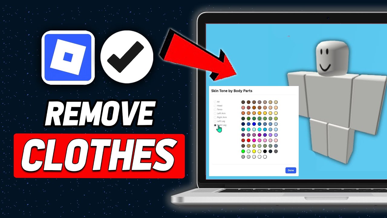 How To Remove Default Clothes in Roblox Avatar (2026 Updated Way) - YouTube