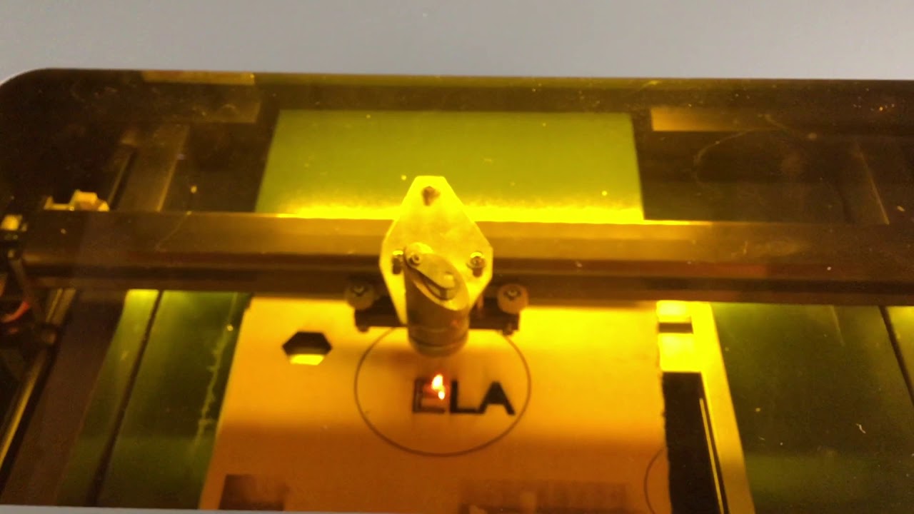 k40 test with mini gerbil - YouTube