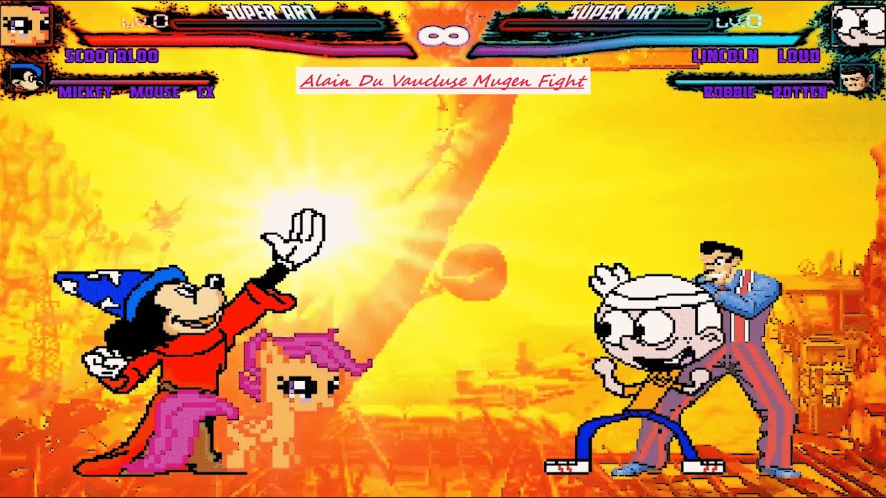 Mugen : Scootaloo & Mickey Mouse EX Vs Lincoln Loud & Robbie Rotten ...