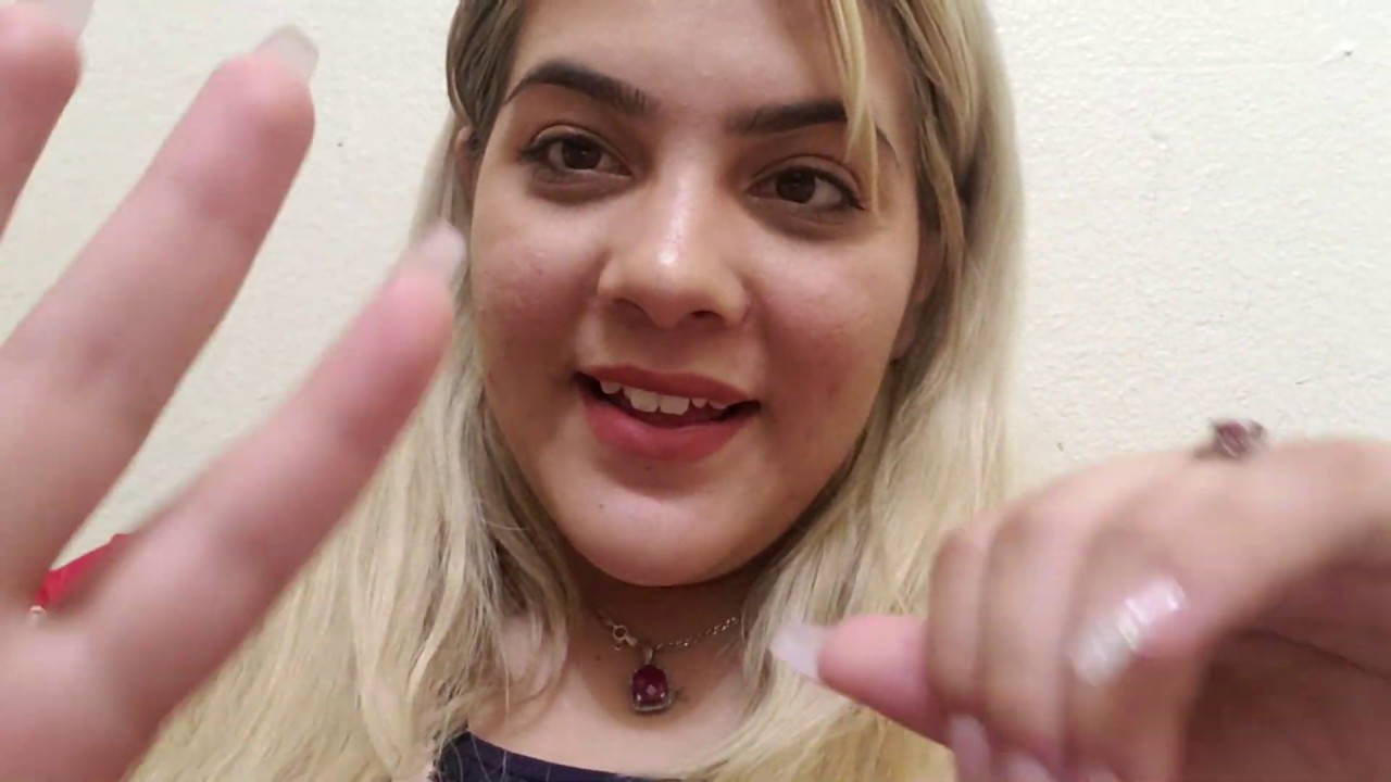 ASMR hand movements reiki and whispering long acrylic nails - YouTube