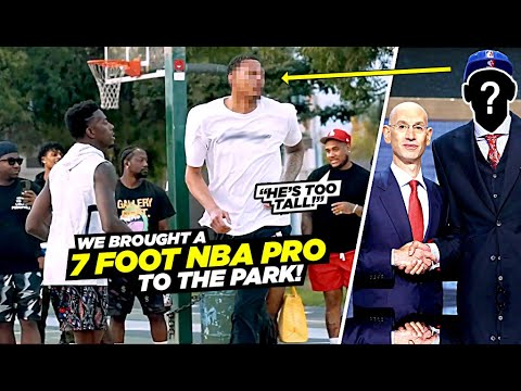 We Brought a 7 Foot NBA PRO To THE PARK vs The TOUGHEST Hoopers In The ...