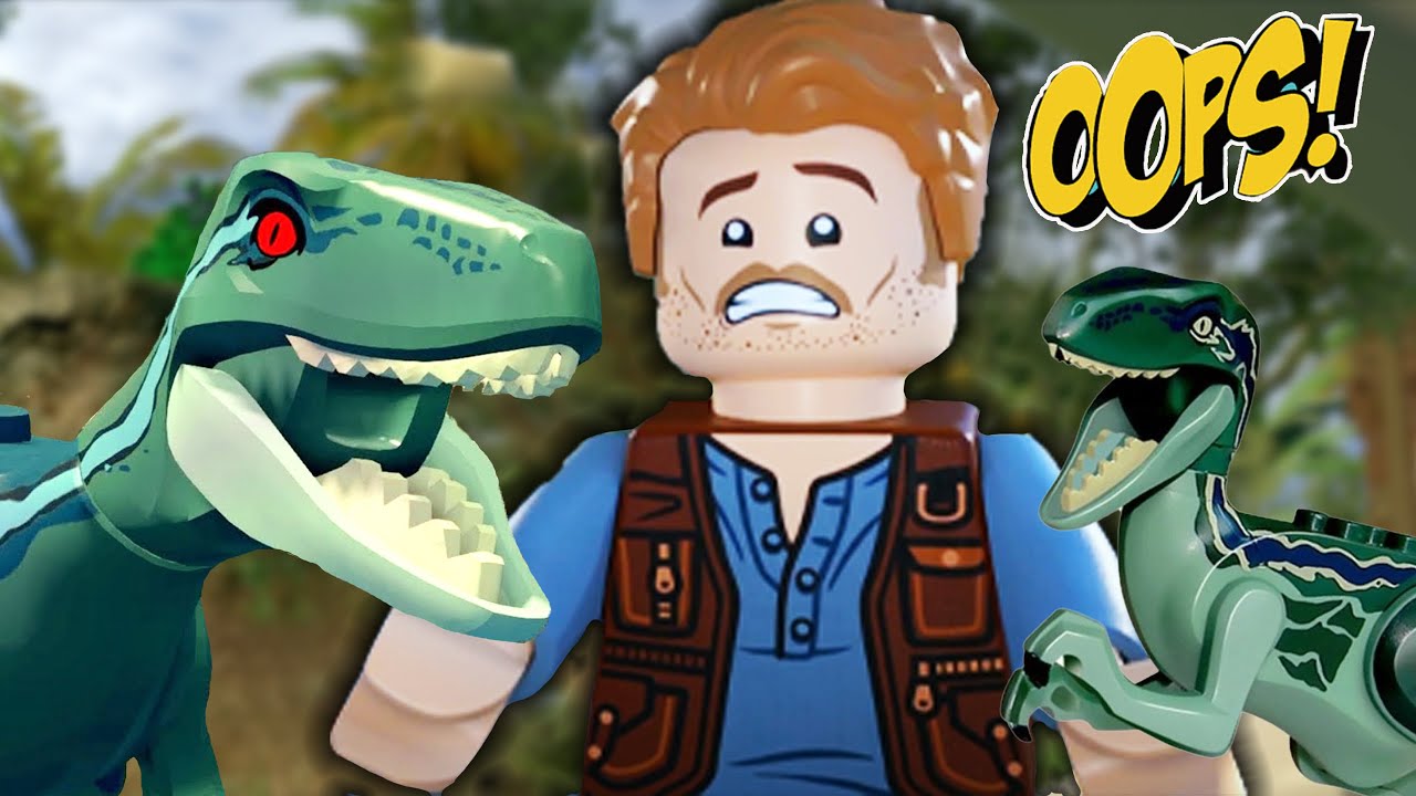 Owen vs Raptors Epic Raptor Cage Scene | LEGO Jurassic World Gameplay ...