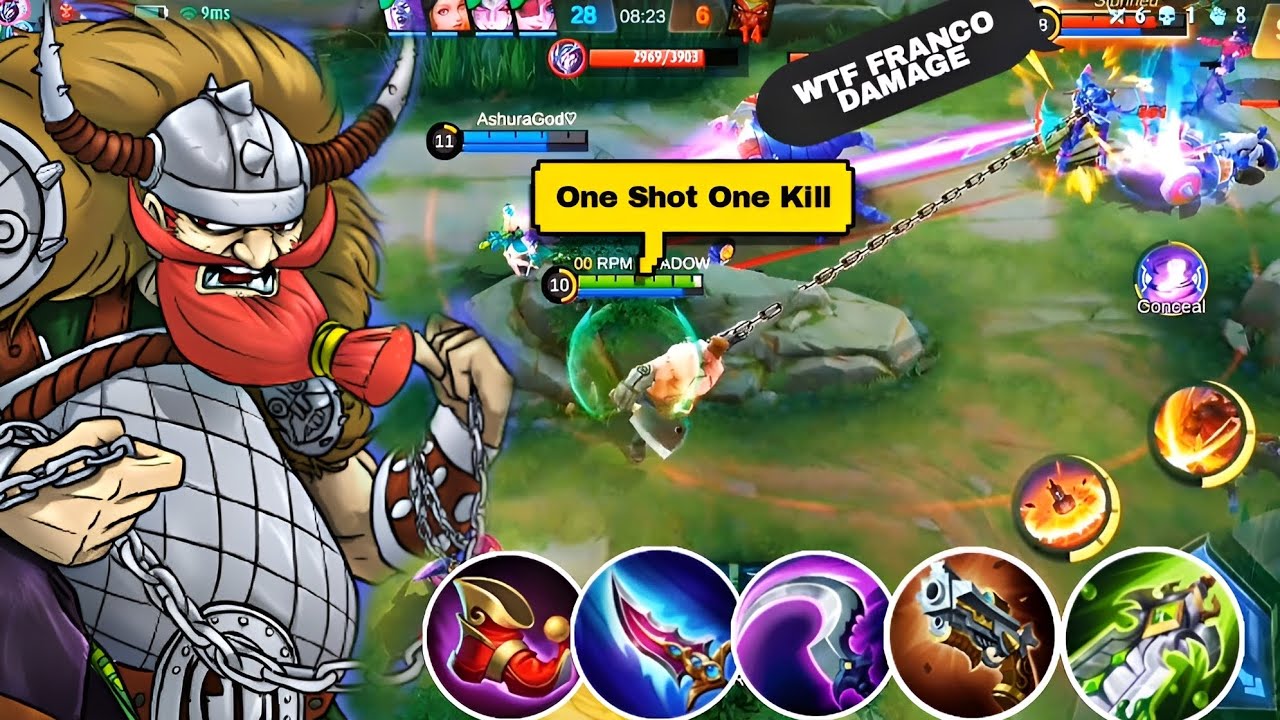 FRANCO NEW HIGH UPDATE DAMAGE BUILD(MUST WATCH) || FRANCO BEST BUILD ...