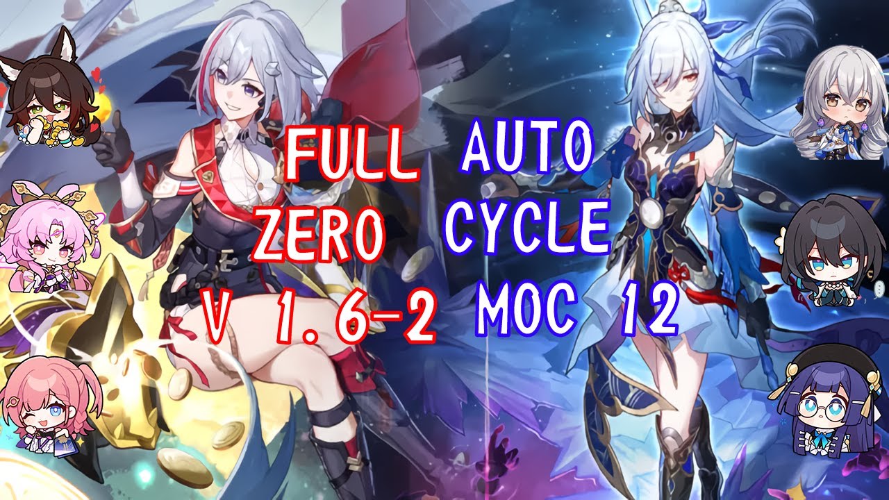 FULL AUTO v1.6-2 MoC 12 - 0 Cycle Both Nodes 】E6 Topaz & E6 Jingliu - YouTube