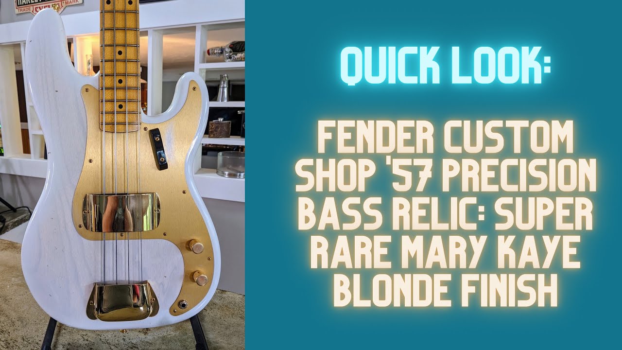Fender Custom Shop '57 Precision Bass Relic_ Super RARE Mary Kaye ...