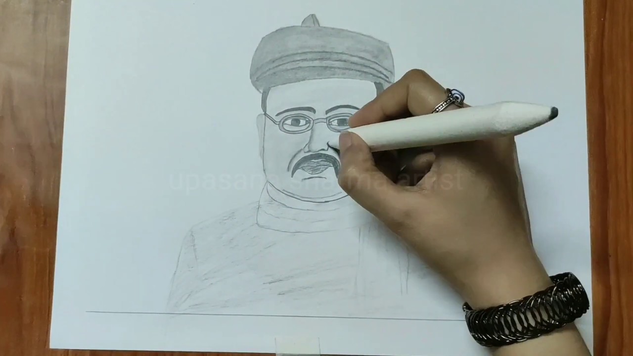 Shri Gopal Krishna Gokhle jayanti | pencil sketch drawing art video ...