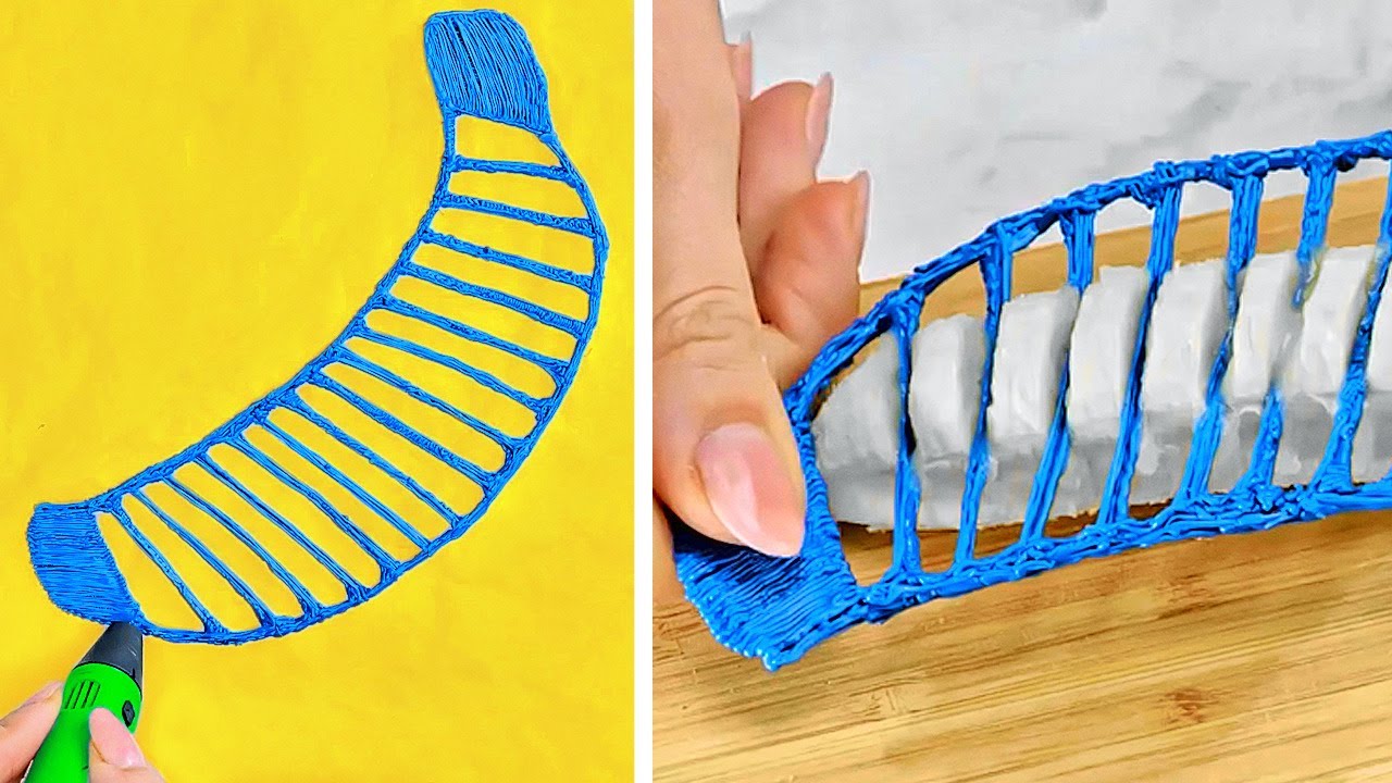 3D STIFT-ARBEITEN || FANTASTISCHE HACKS UND LEICHTE DIYs - YouTube