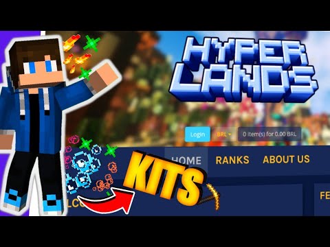 COMO COMPRAR KITS NO SERVIDOR DA HYPERLANDS (Minecraft pe) - YouTube