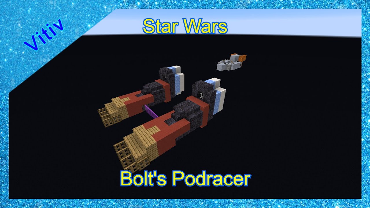 Star Wars Dud Bolt's Podracer in Minecraft - Tutorial - YouTube