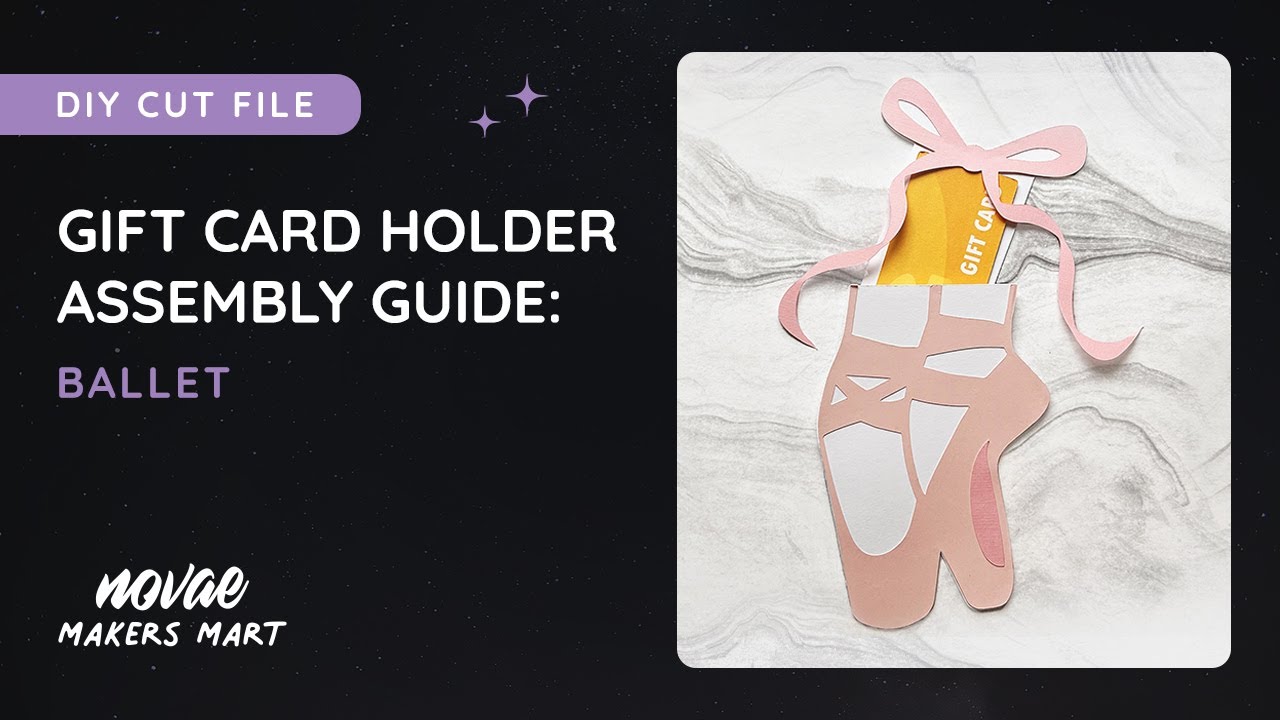 Ballet Gift Card Holder Template | DIY Dance Recital Gift Card - YouTube