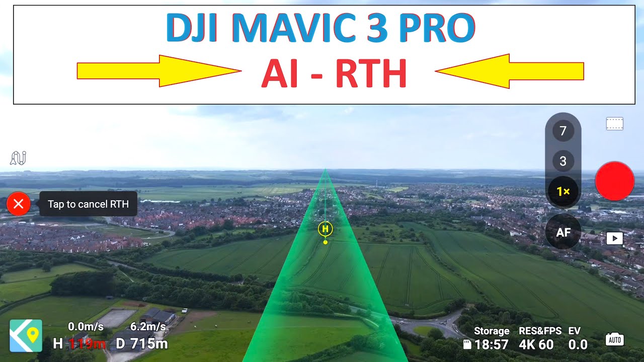 DJI Mavic 3 Pro - Artificial Intelligent accuracy return to home test ...