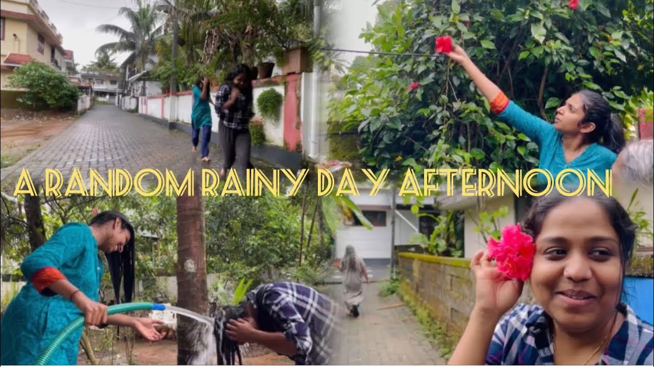 A random rainy day afternoon🌧️🍃#rainyday #traditionalfood #haircare # ...