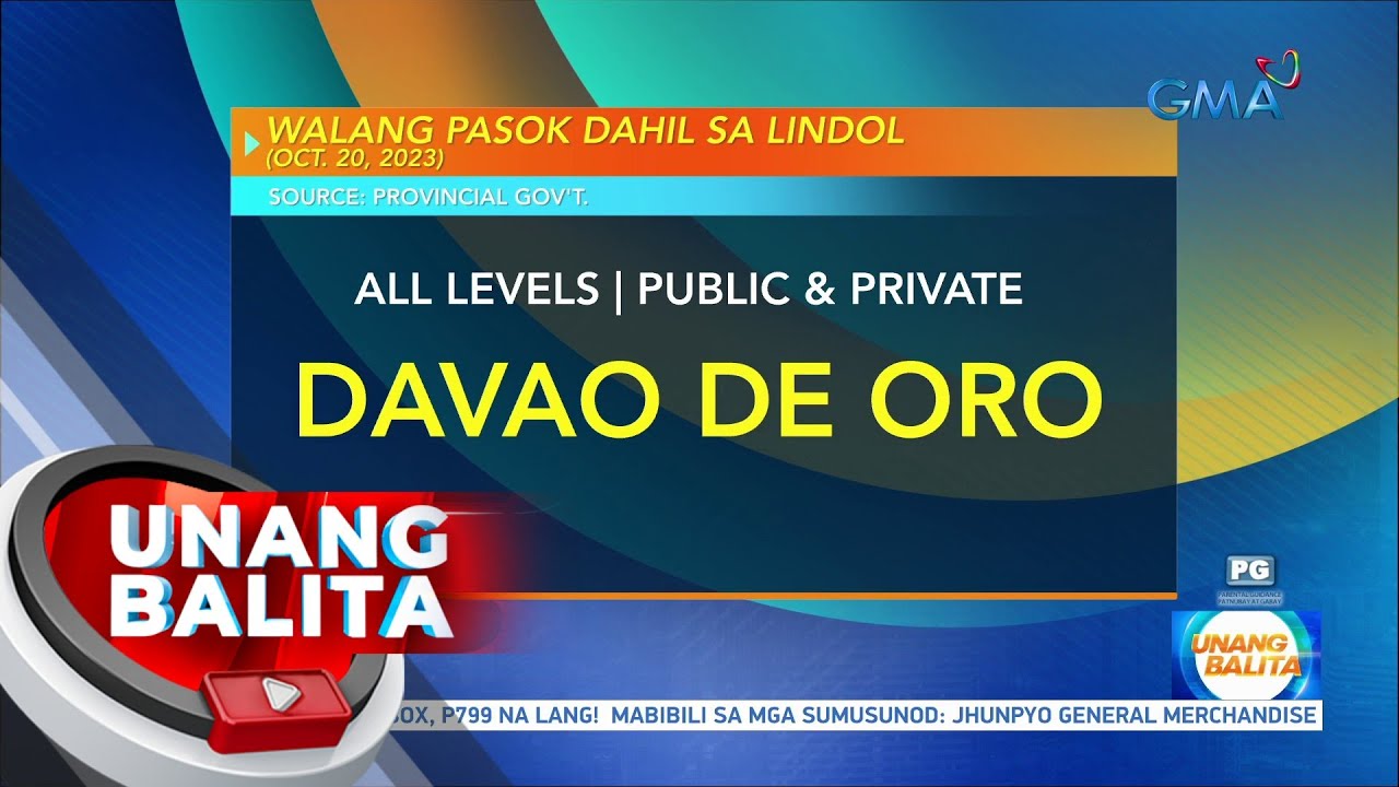 Walang pasok dahil sa lindol as of 7:10 AM (October 20, 2023) | UB ...