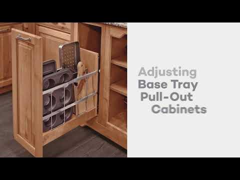 How to Adjust KraftMaid Base Tray Pull Out Cabinets - YouTube
