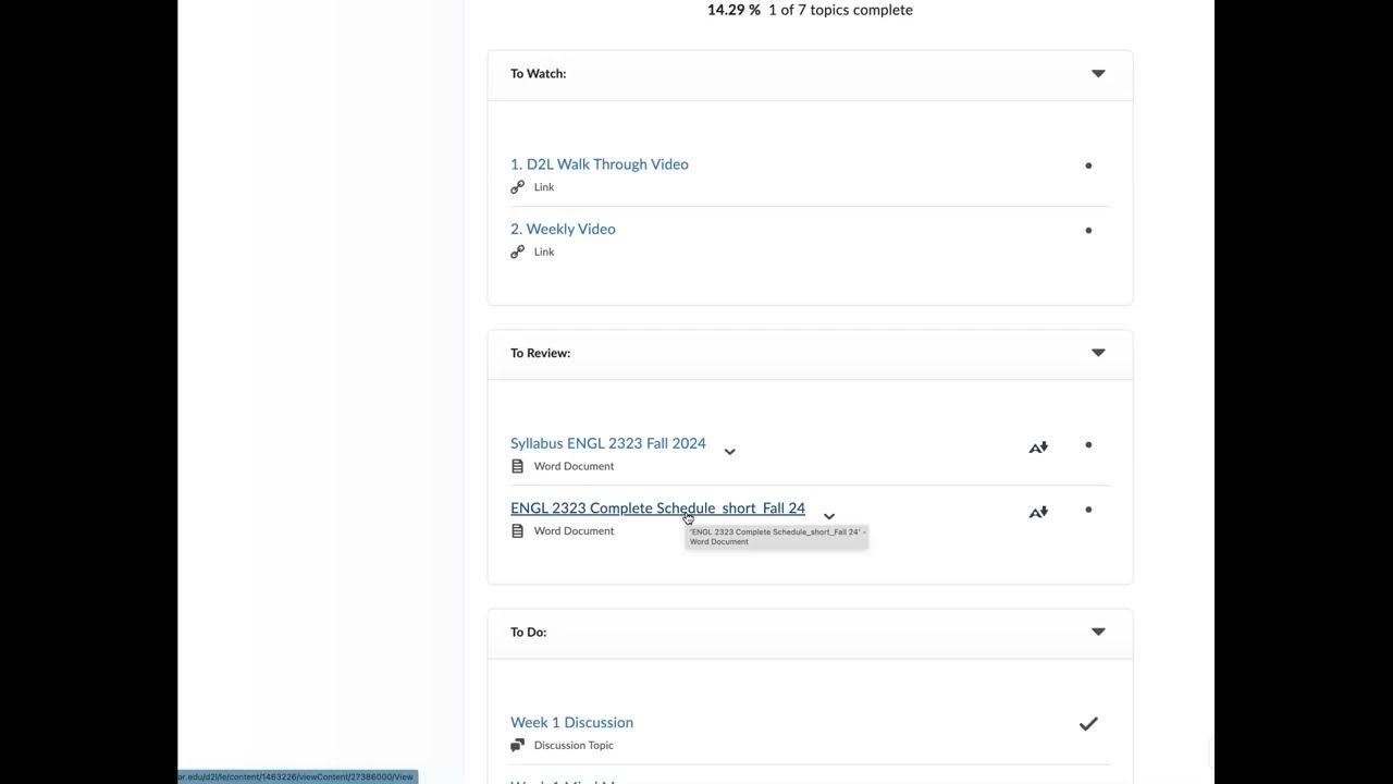 Week 1 ENGL 2323_FA24 - YouTube