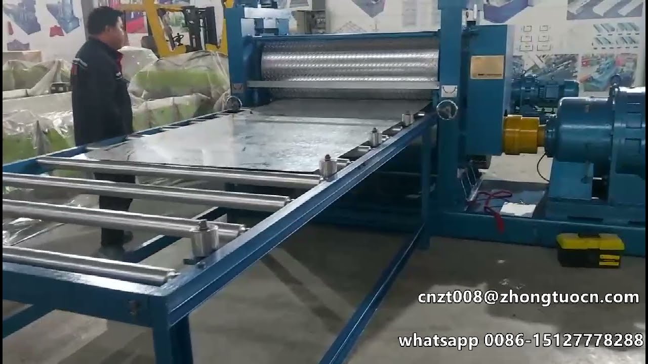 Chequer plate embossing machine checker metal plate embossing machine ...