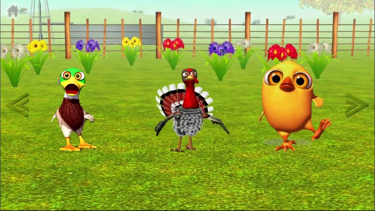 EL PAVO, EL PATO Y EL POLLITO PIO BAILANDO CON EFECTOS ESPECIALES - YouTube