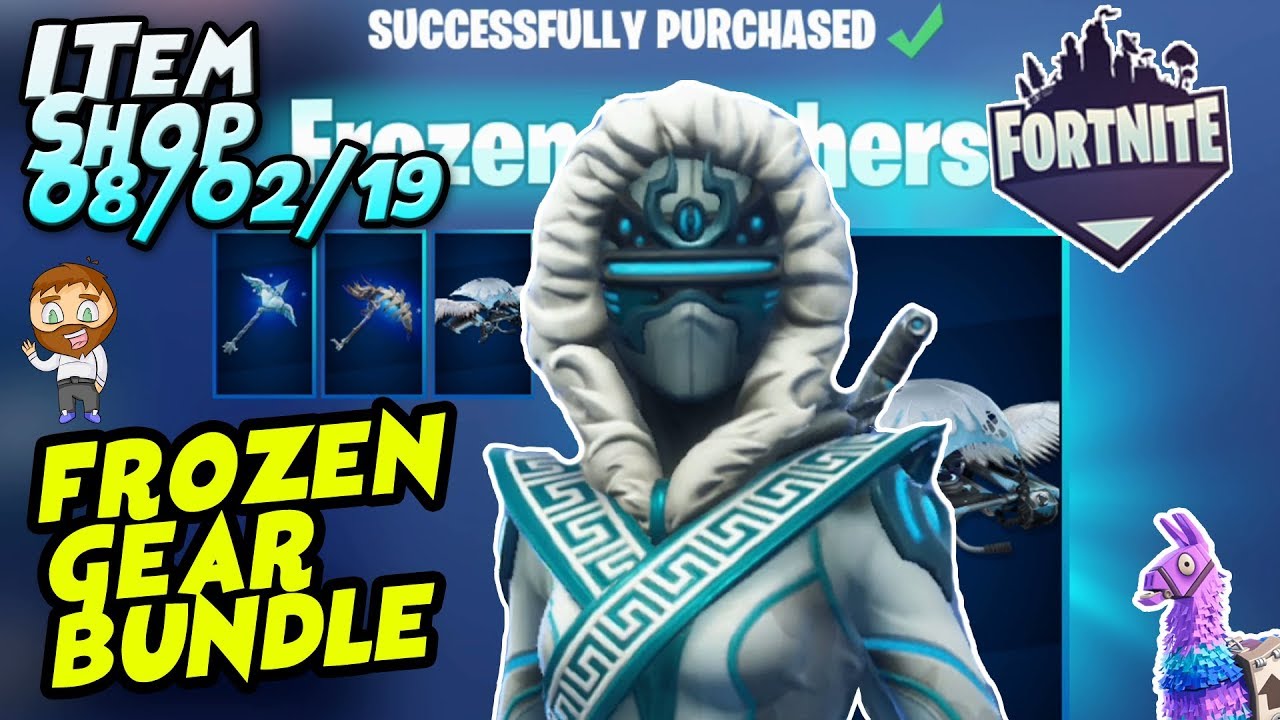 *NEW* SNOWSTRIKE SKIN AND FROZEN GEAR BUNDLE GAMEPLAY! Fortnite Item ...
