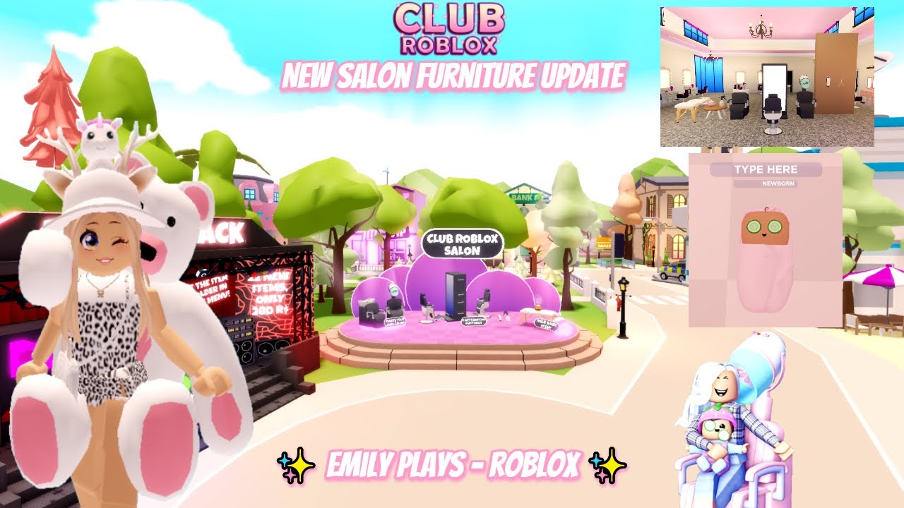 Club Roblox NEW Salon Furniture Update - YouTube