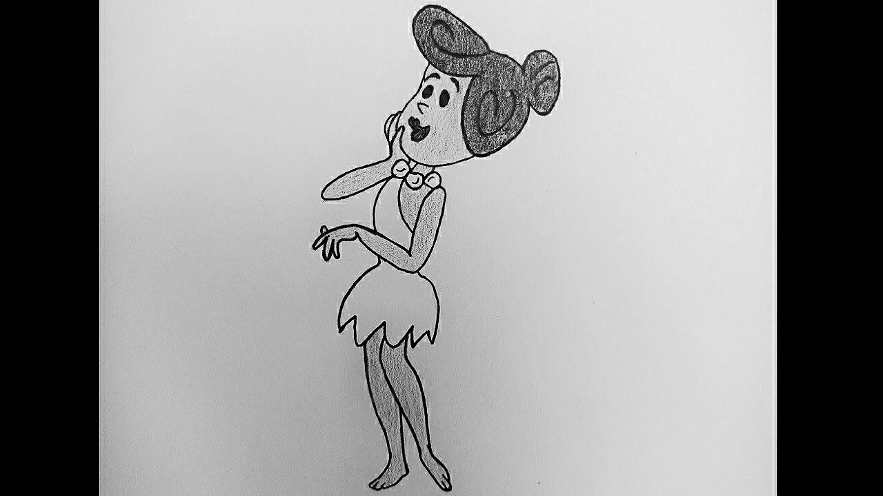 Drawing Of Wilma Flintstone / How To Draw Wilma Flintstone / Familia ...