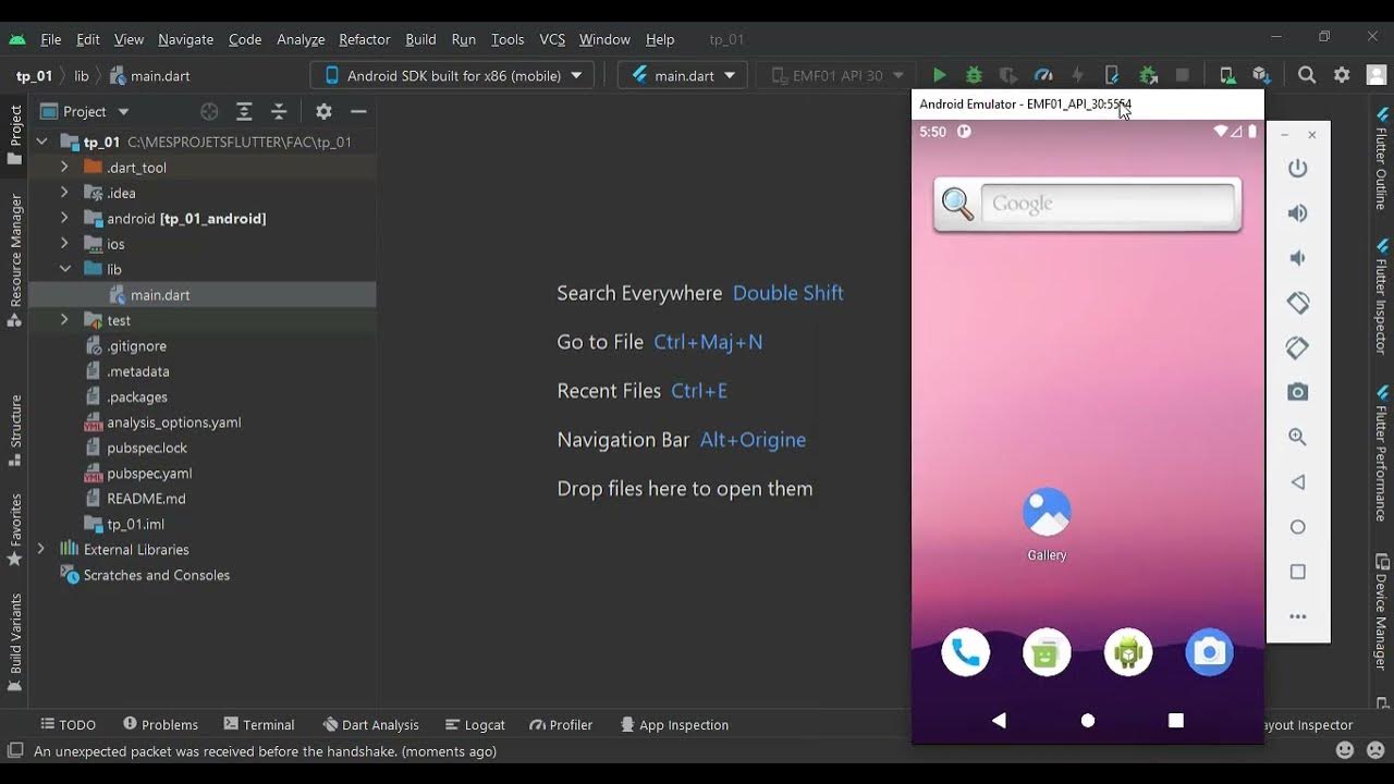 Développement mobile avec Flutter -part02: Android Studio - YouTube