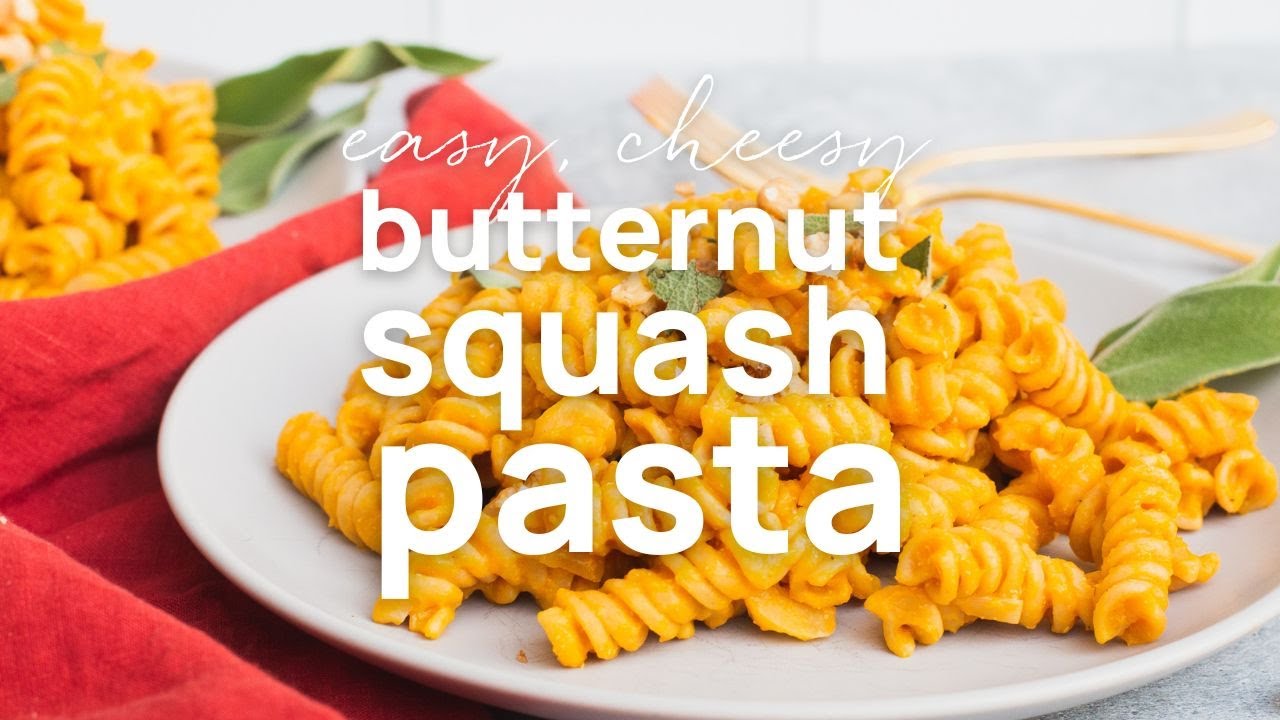 WFPB Butternut Squash Pasta - YouTube