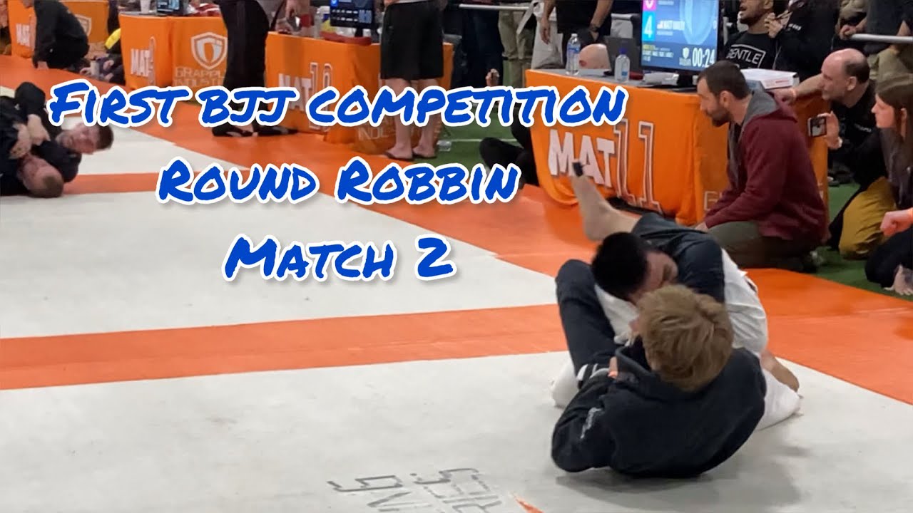 First Bjj Competition, Match 2 - YouTube