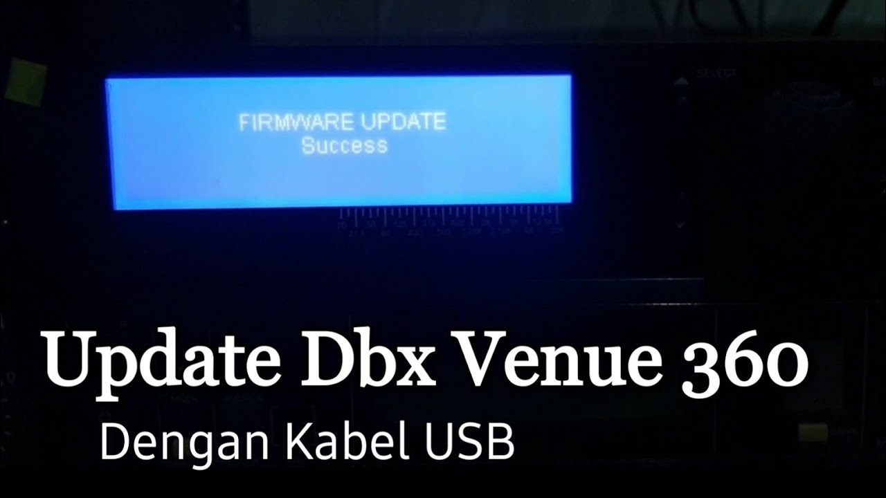 Update Firmware Management speaker (DLMS) Dbx Venu 360 dengan kabel USB ...