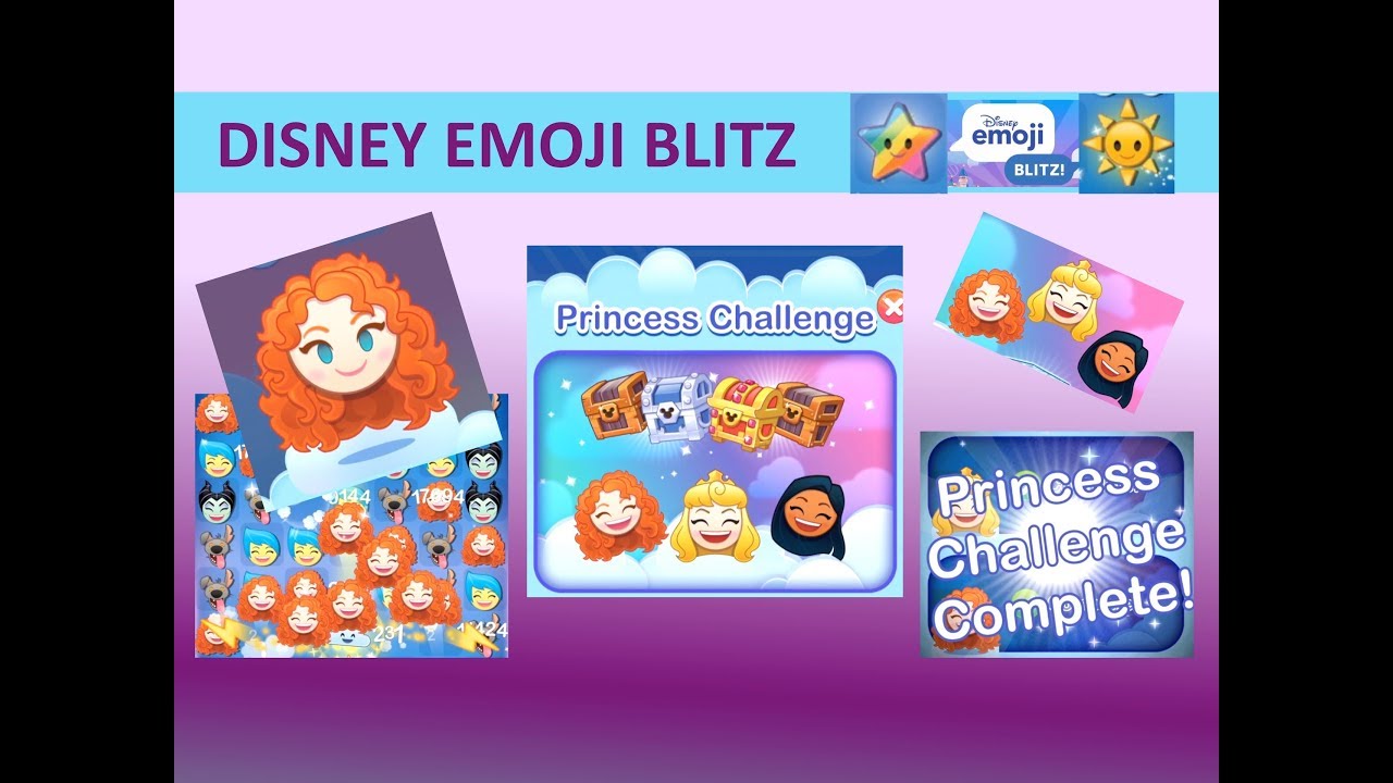Disney Emoji Blitz Princess Challenge #3 (Prizes 1-15) and Merida Emoji ...