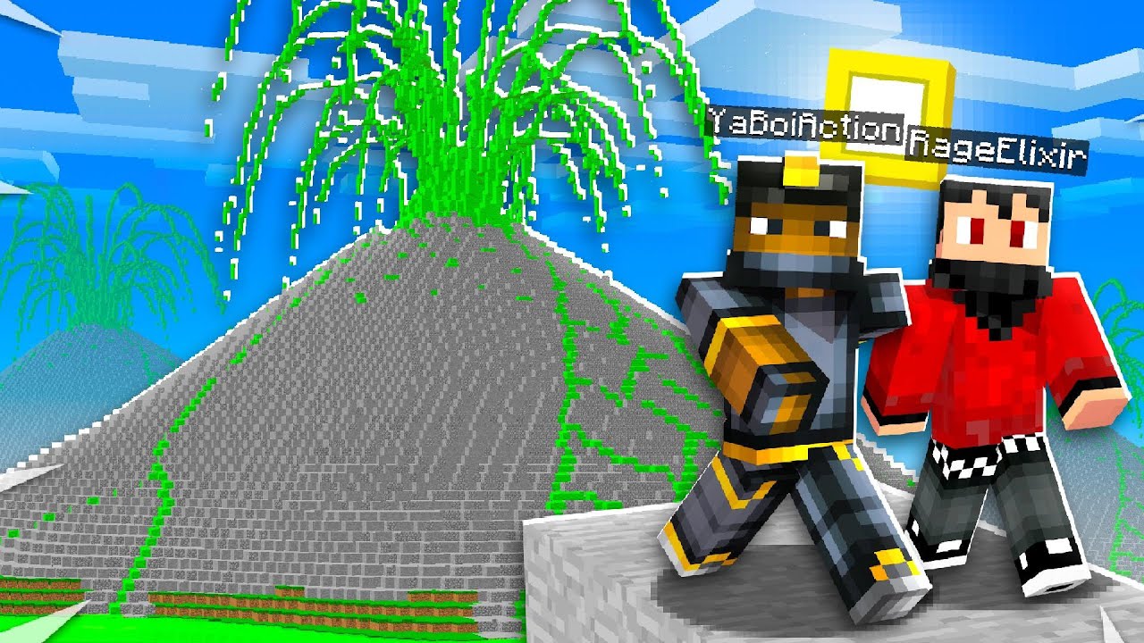 Survival on a VOLCANO Island for 24 Hours in Minecraft! - YouTube