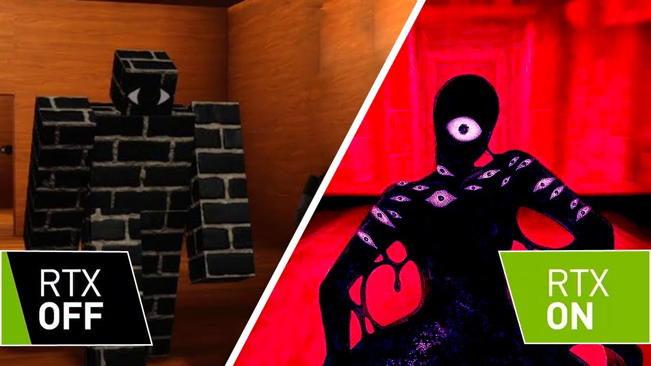 DOORS with the realistic graphics! RTX ON VS OFF ROBLOX! - YouTube