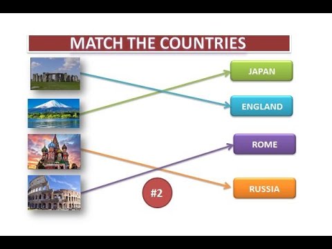 Match the countries || Identify the countries by seeing the pictures ...