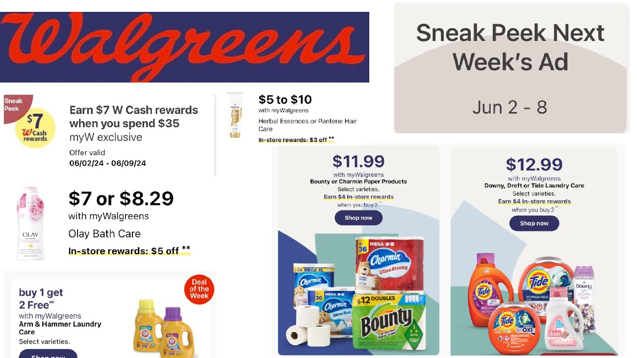 Walgreens Weekly Ad Preview 6/2 - 6/8 - YouTube
