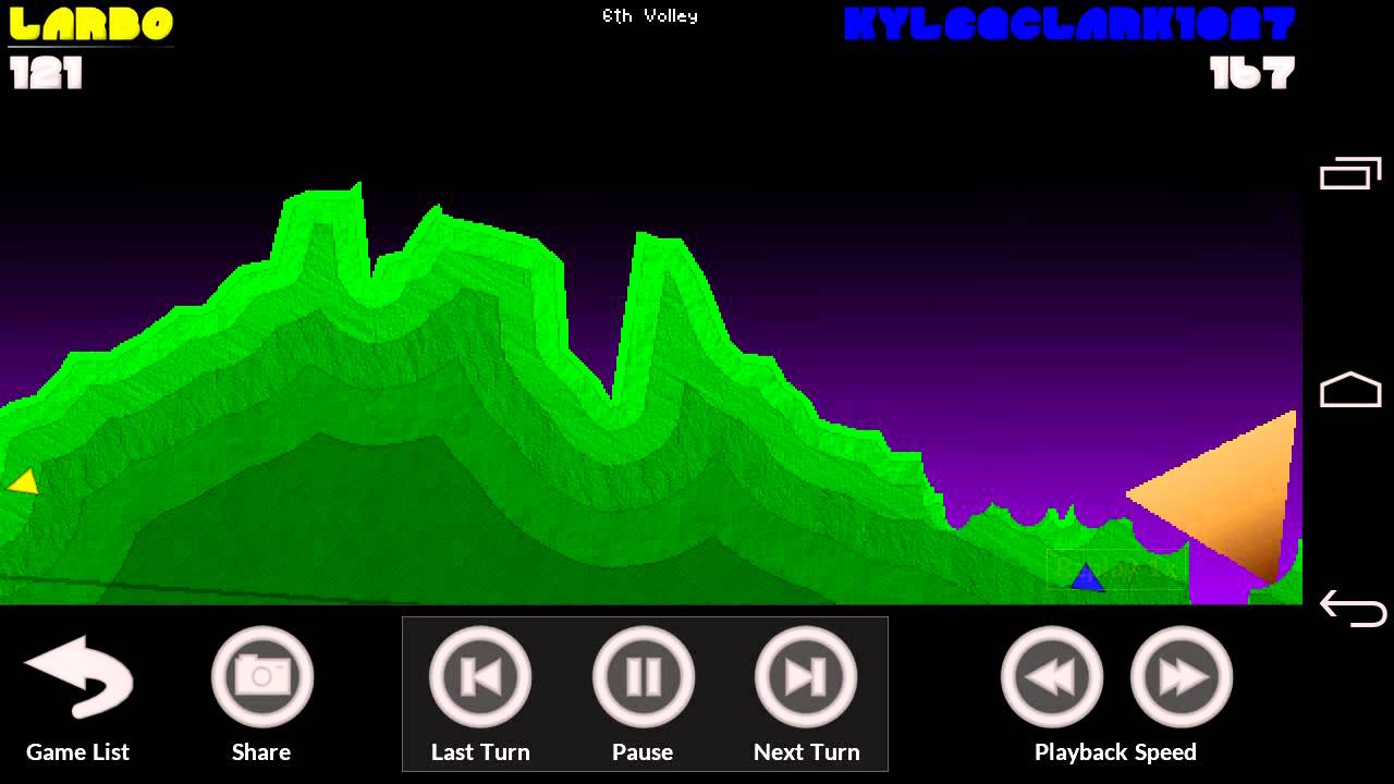Pocket Tanks (Larbo vs Kylegclark1027 game 2) 012015 - YouTube