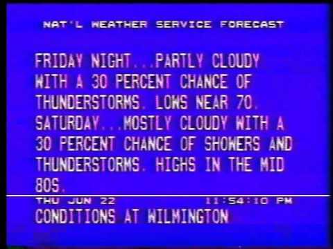 Weather Channel 06-22-1989 - YouTube