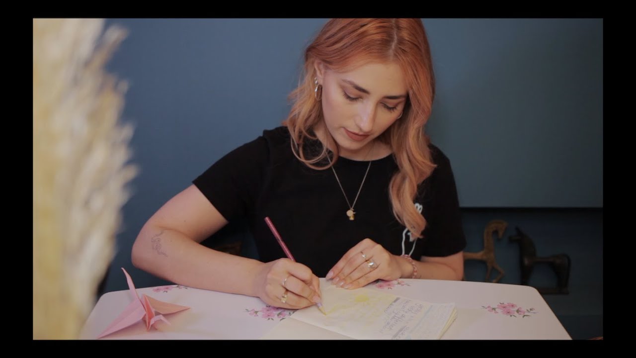 ASMR~Unintelligible whispers, TINGLY writing & paper sounds and ...