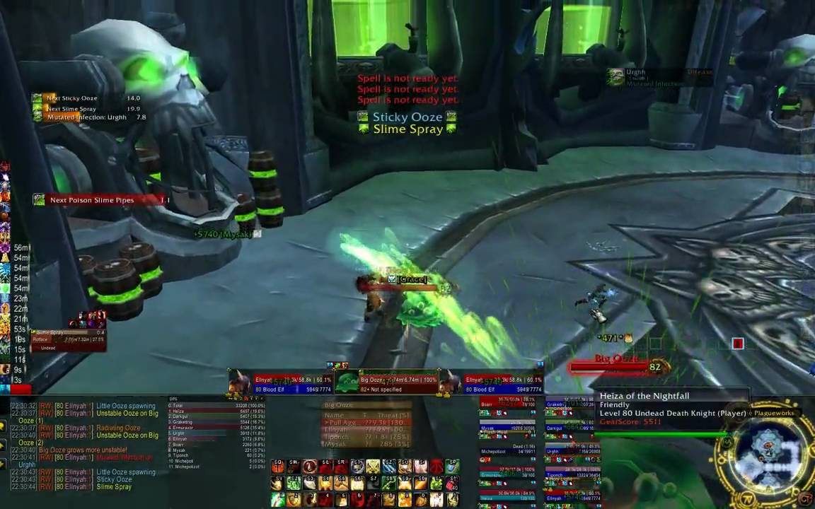 [Raid] IcC 10 : Rotface (normal) - Ooze Tank point of view - YouTube