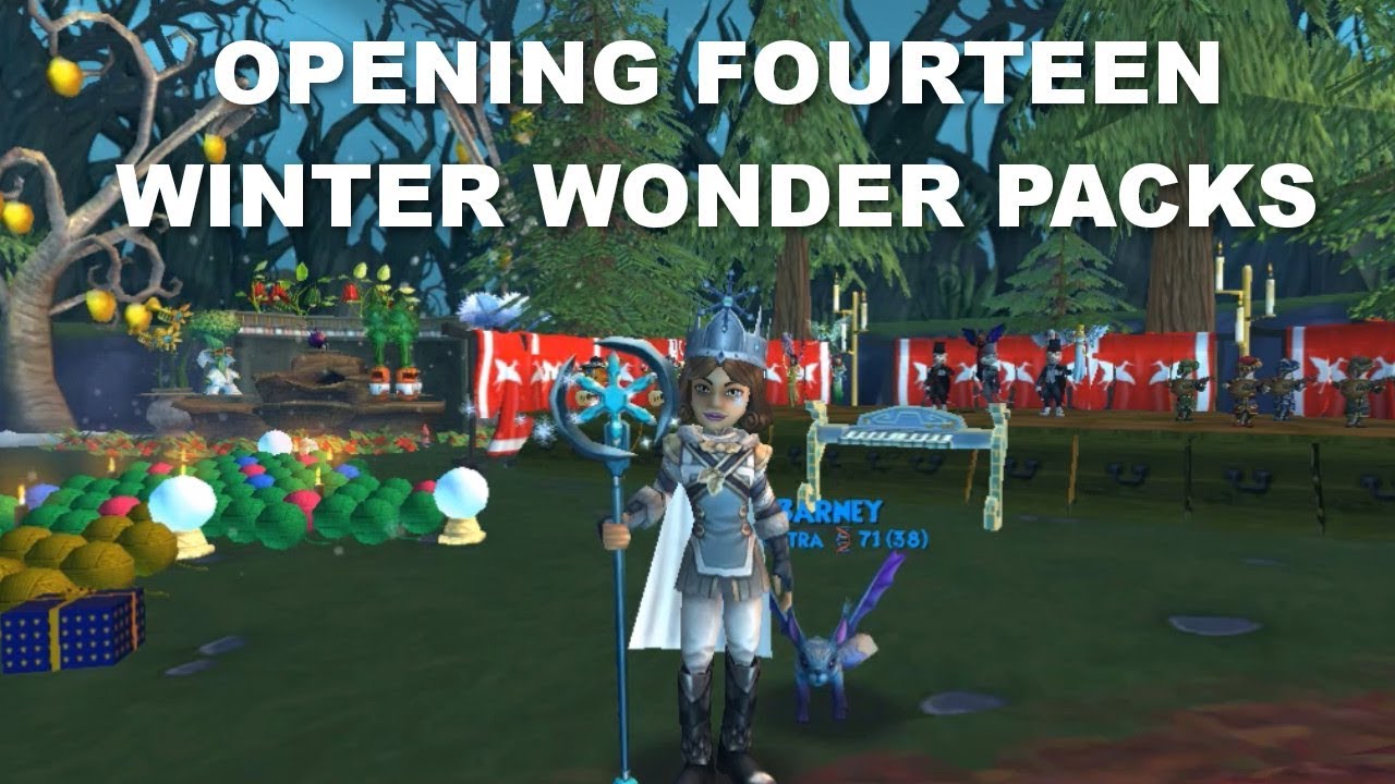 Wizard101: 2017 Winter Wonder Pack Opening [4.2K crowns] - YouTube