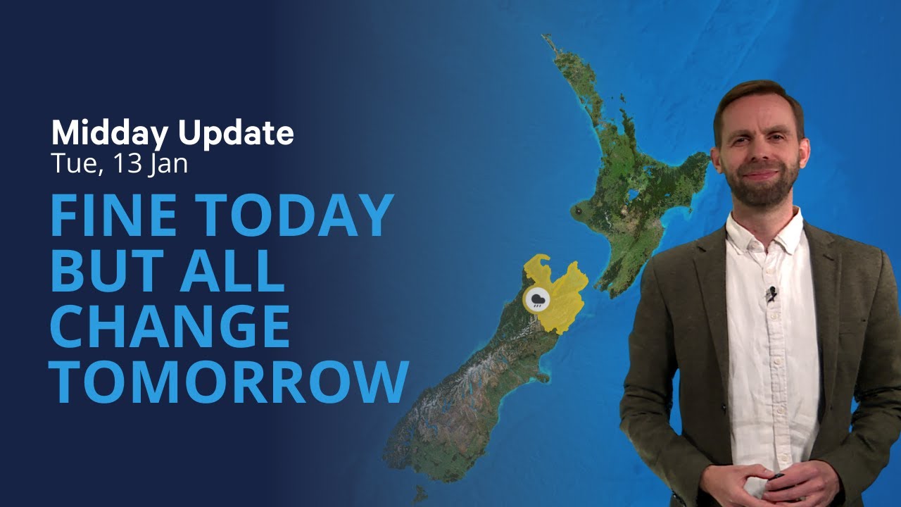 Fine for most this afternoon - Midday update Tuesday 13 Jan 2026 - YouTube