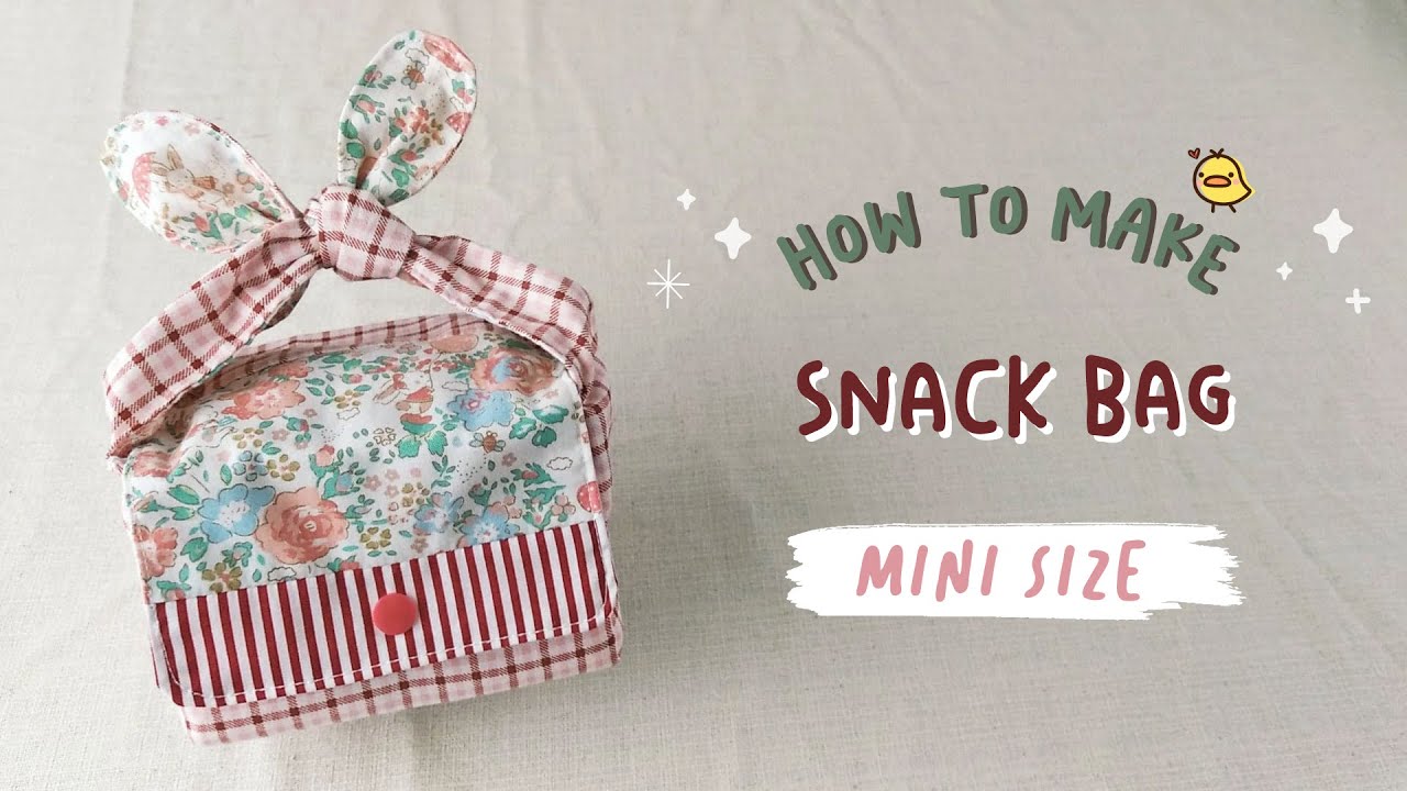 How to Make Snack Bag | DIY Snack Pouch - YouTube
