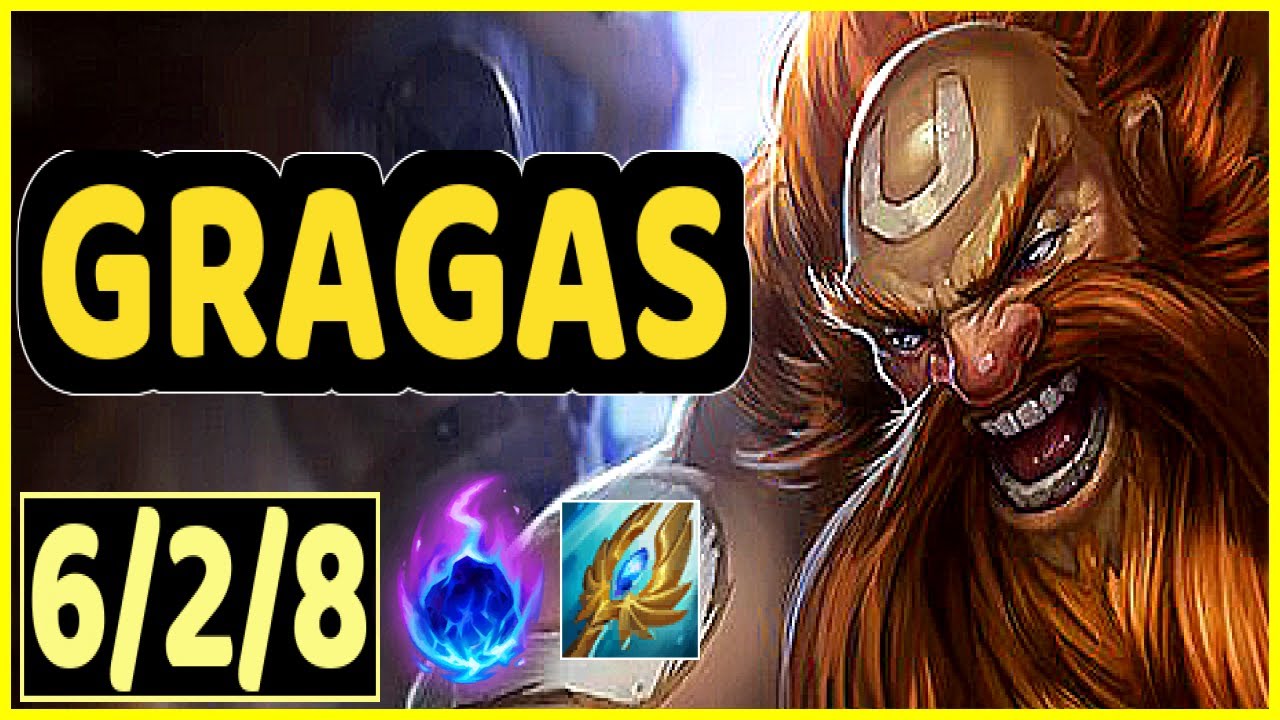 GRAGAS - 6/2/8 KDA GAMEPLAY - YouTube