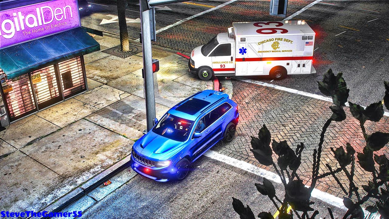 Playing GTA 5 As A POLICE OFFICER Gang Unit Patrol| GTA 5 Mod| 4K - YouTube
