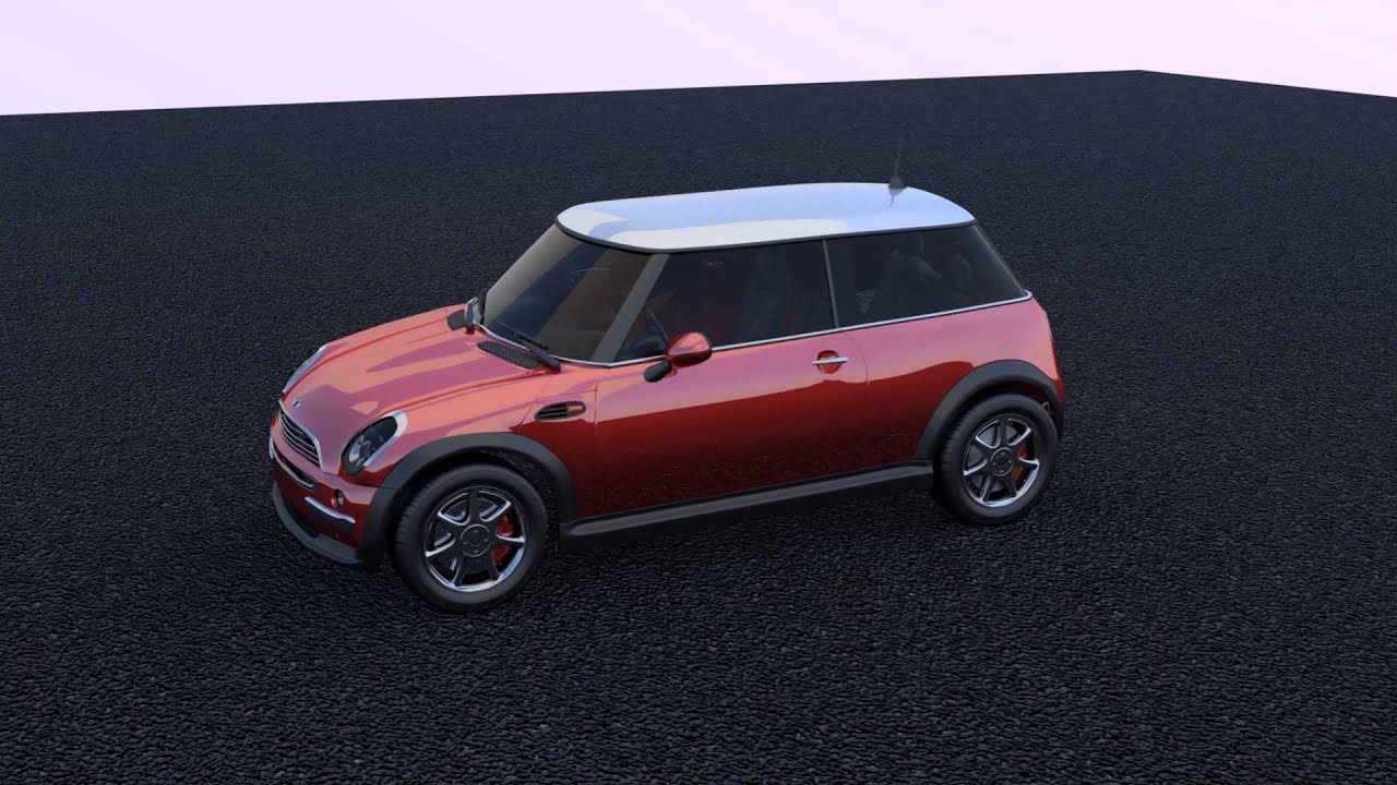 Mini Cooper made in Blender 3D. Cycles Render. - YouTube