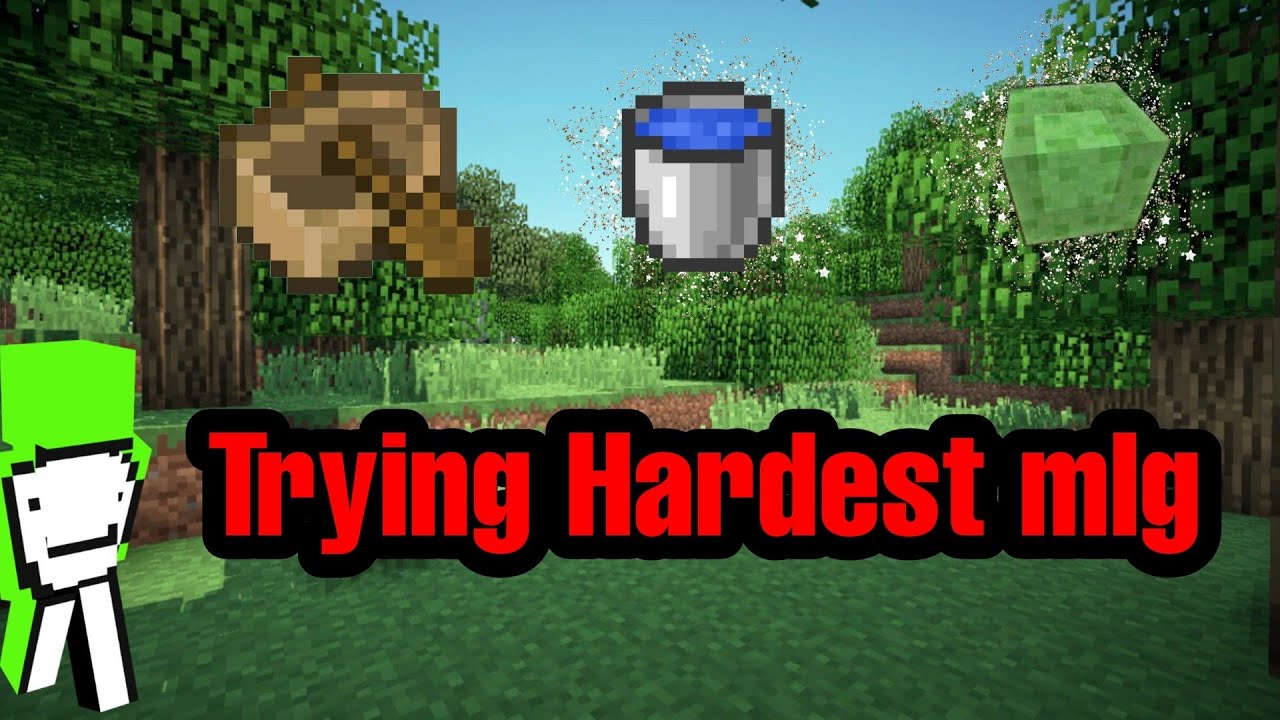 Trying dream's MLG. In Minecraft java - YouTube