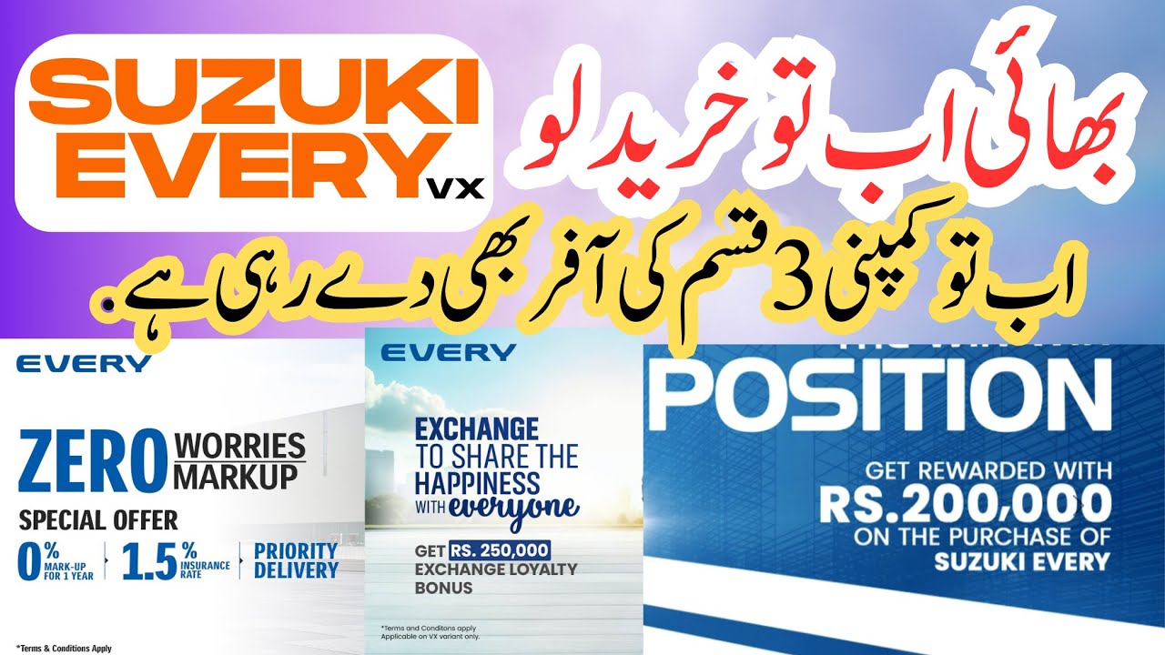 Best Car Installment Plan for Suzuki Every Purchase and Get a 3 Offer ...